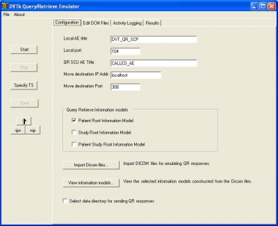 DVTk · Query Retrieve SCP Emulator