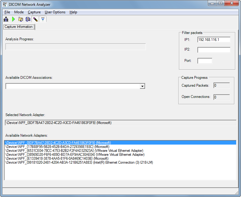 DVTk · DICOM Network Analyzer