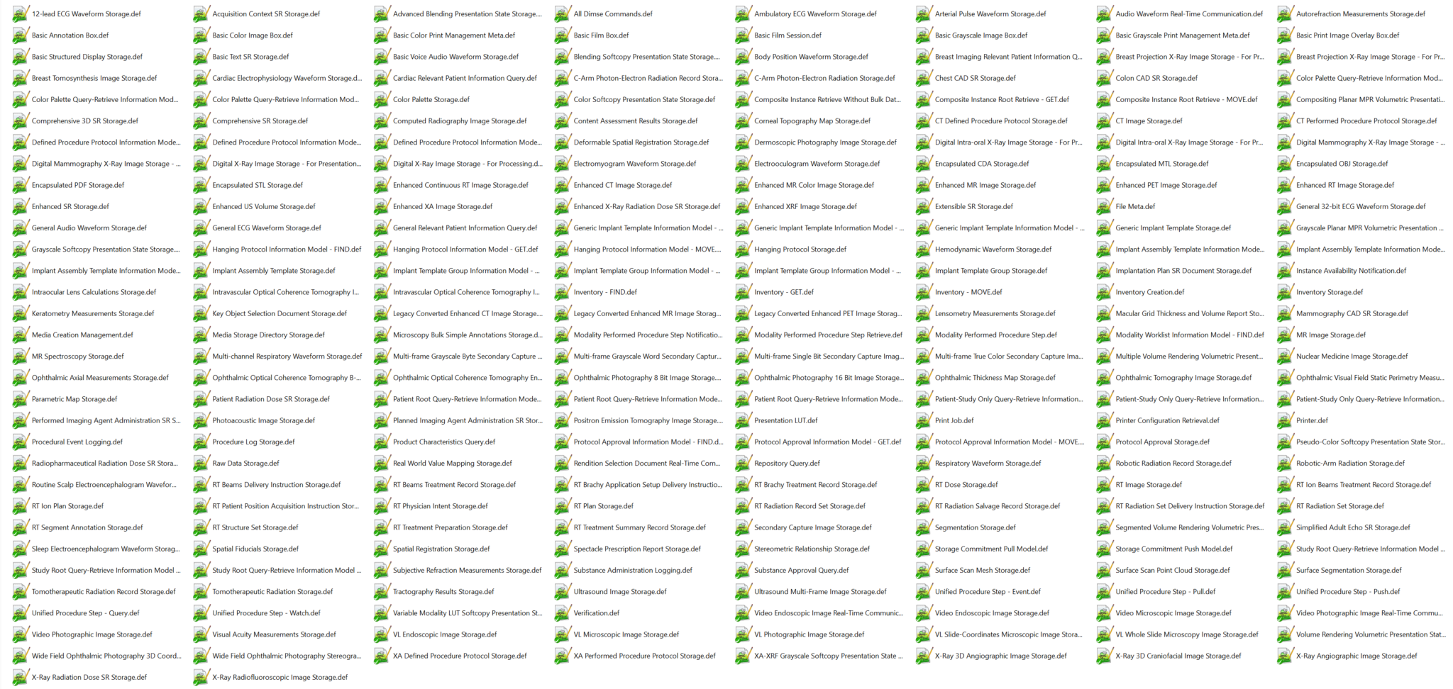 DVTk · DICOM 2024a standard DVTk definition files set available