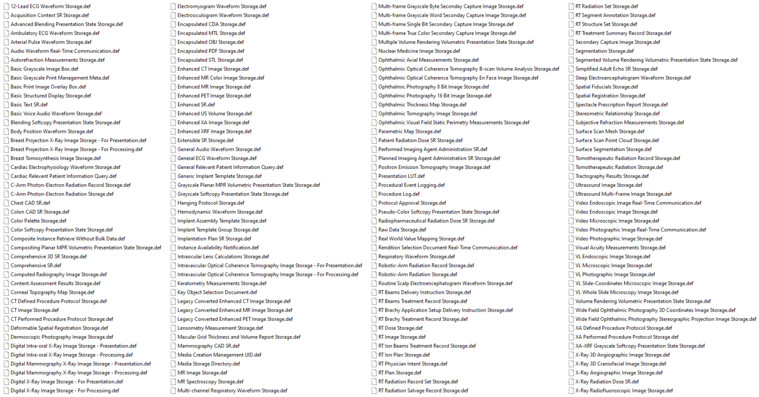 DVTk · DICOM 2021a standard DVTk definition files set available
